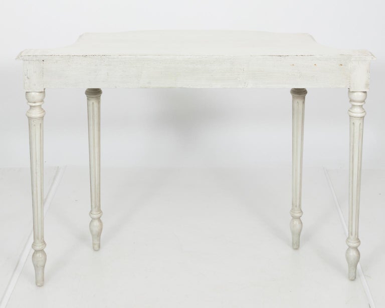 Pair of 20th Century White Neoclassical Consoles at 1stDibs