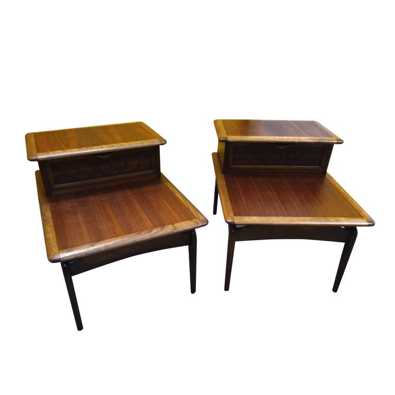 Pair of 30″ Andre Bus for Lane Acclaim End Tables For Sale at 1stDibs