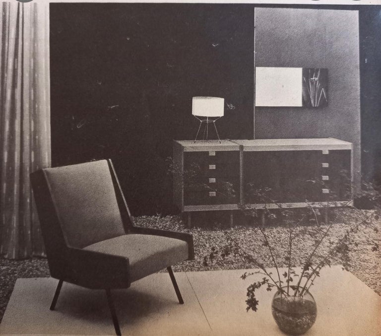 Pair of 4 Drawer Commode in Ash by Alain Richard, Charron Groupe 4 ...