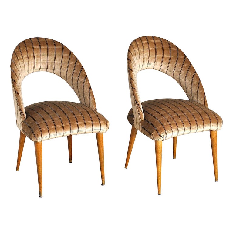 Pair of 60s Italian School Chairs For Sale at 1stDibs