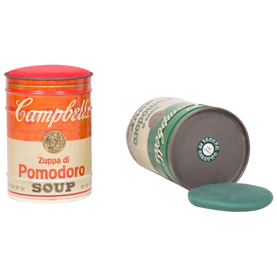 Dino Gavina for Studio Simon, Andy Warhol Campbell’s Soup Can Stool ...