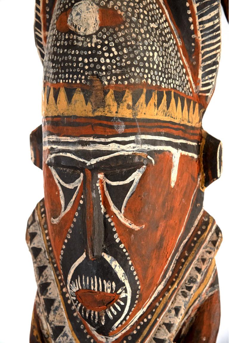 Pair of Abelam Maprick Standing Figures, Middle Sepik Region, Papua New ...