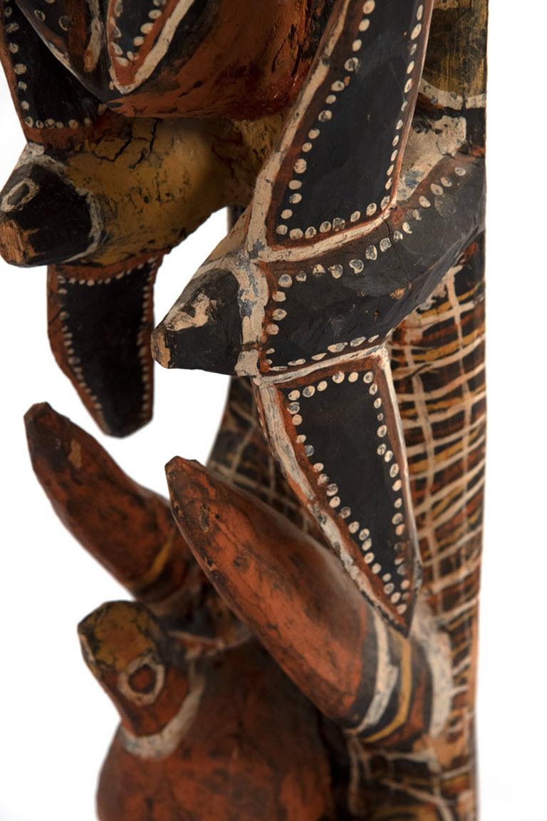 Pair of Abelam Maprick Standing Figures, Middle Sepik Region, Papua New ...