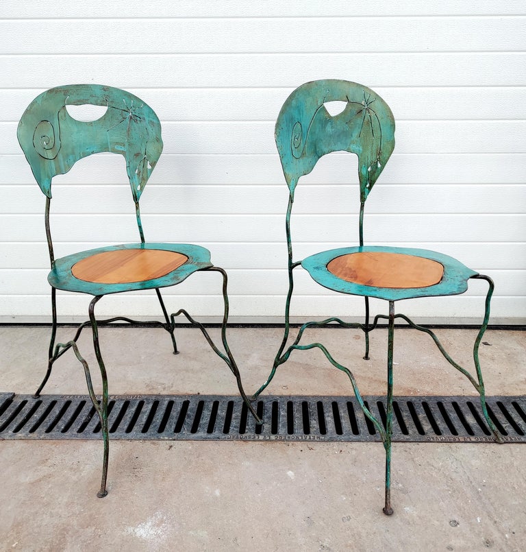 Pair of Abstract Art Chairs Attributed to Bohuslav Horak ...