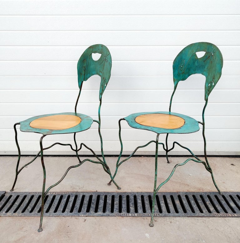 Pair of Abstract Art Chairs Attributed to Bohuslav Horak ...