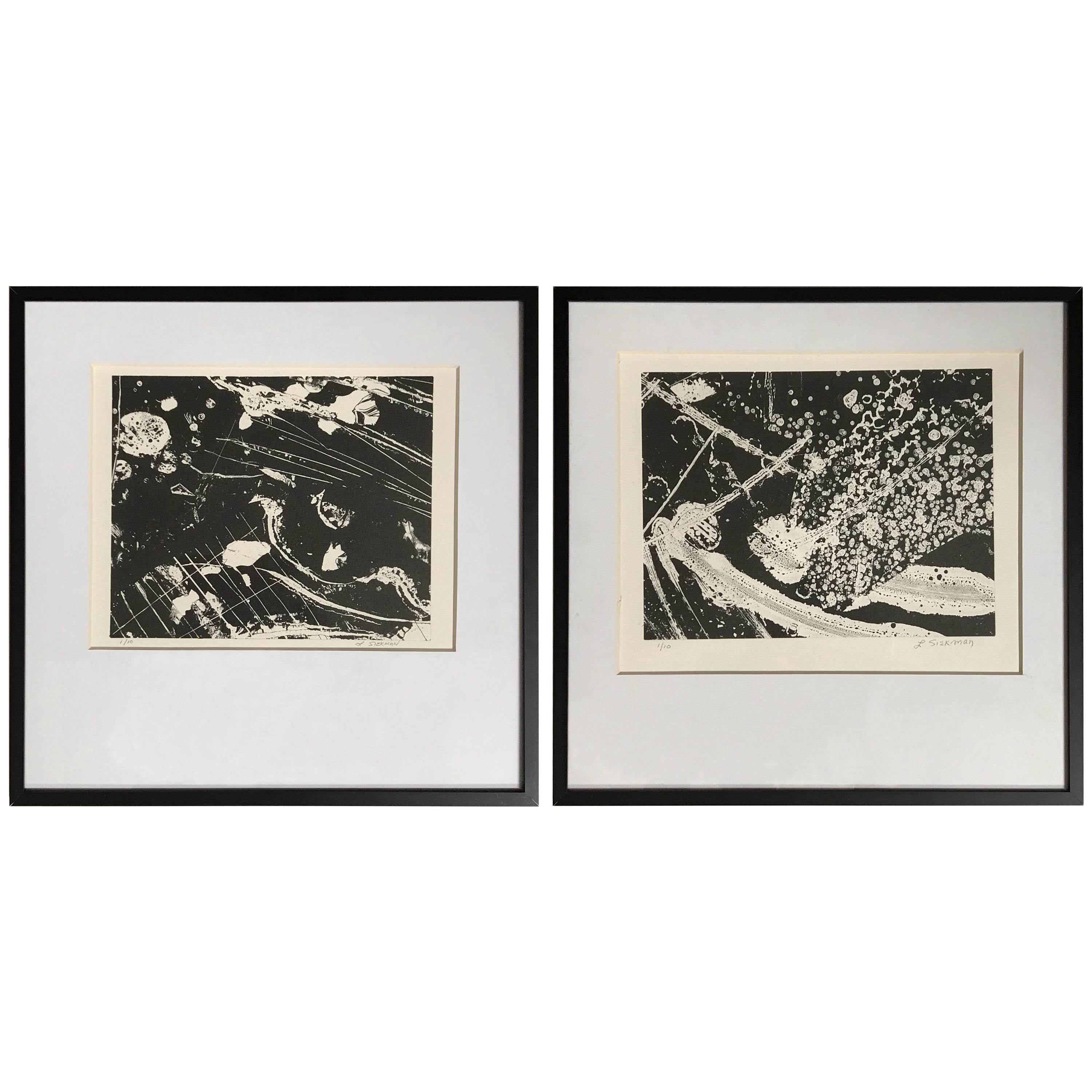 Modernist Abstract Lithograph by Tetsuo Ochikubo, "Cosmic Journey" For ...