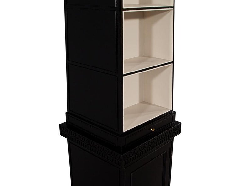 Pair of Abstract Obelisk Bookcase Cabinets by Baker Furniture For Sale ...