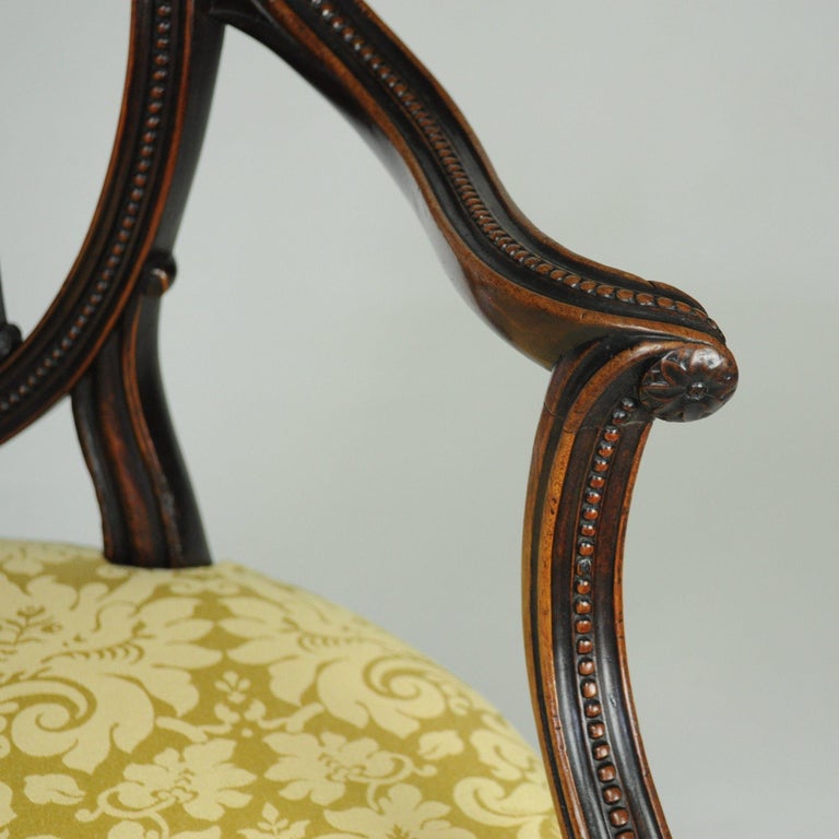 Pair of Adam Arm Chairs at 1stDibs