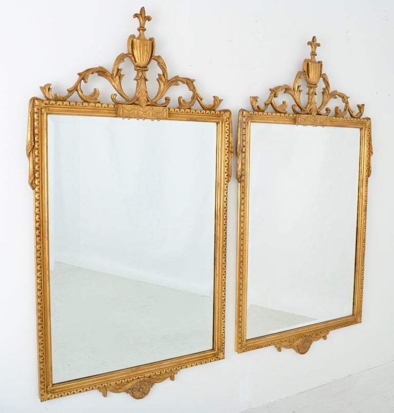Pair of Adams-Style Giltwood Mirror by Friedman Brothers at 1stDibs