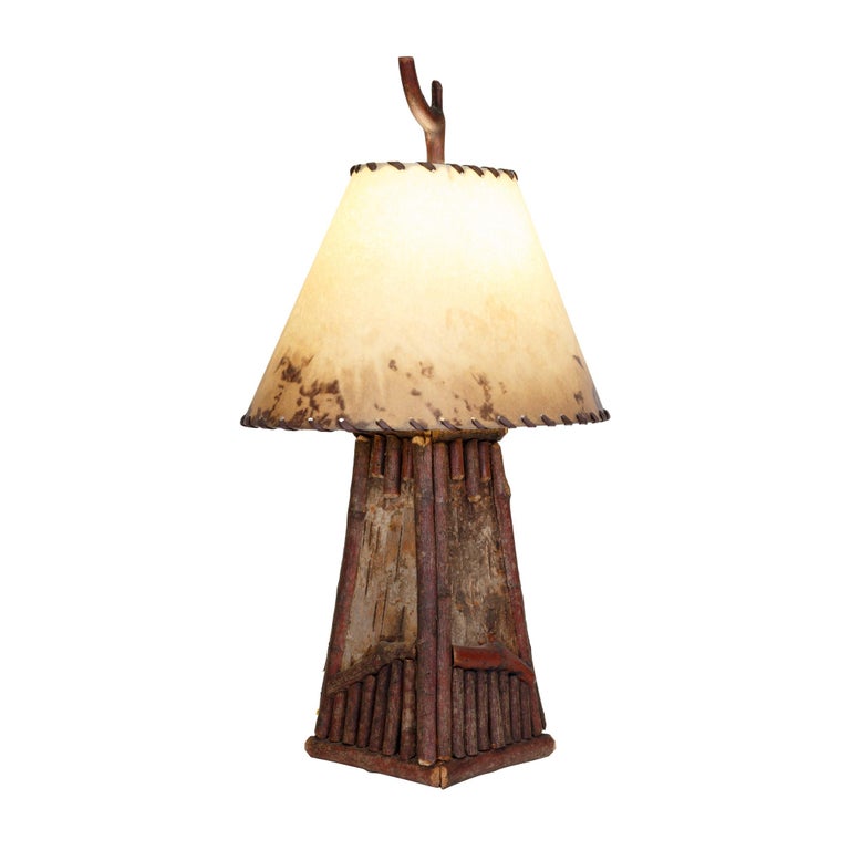 Pair of Adirondack Riverfront Table Lamps For Sale at 1stDibs