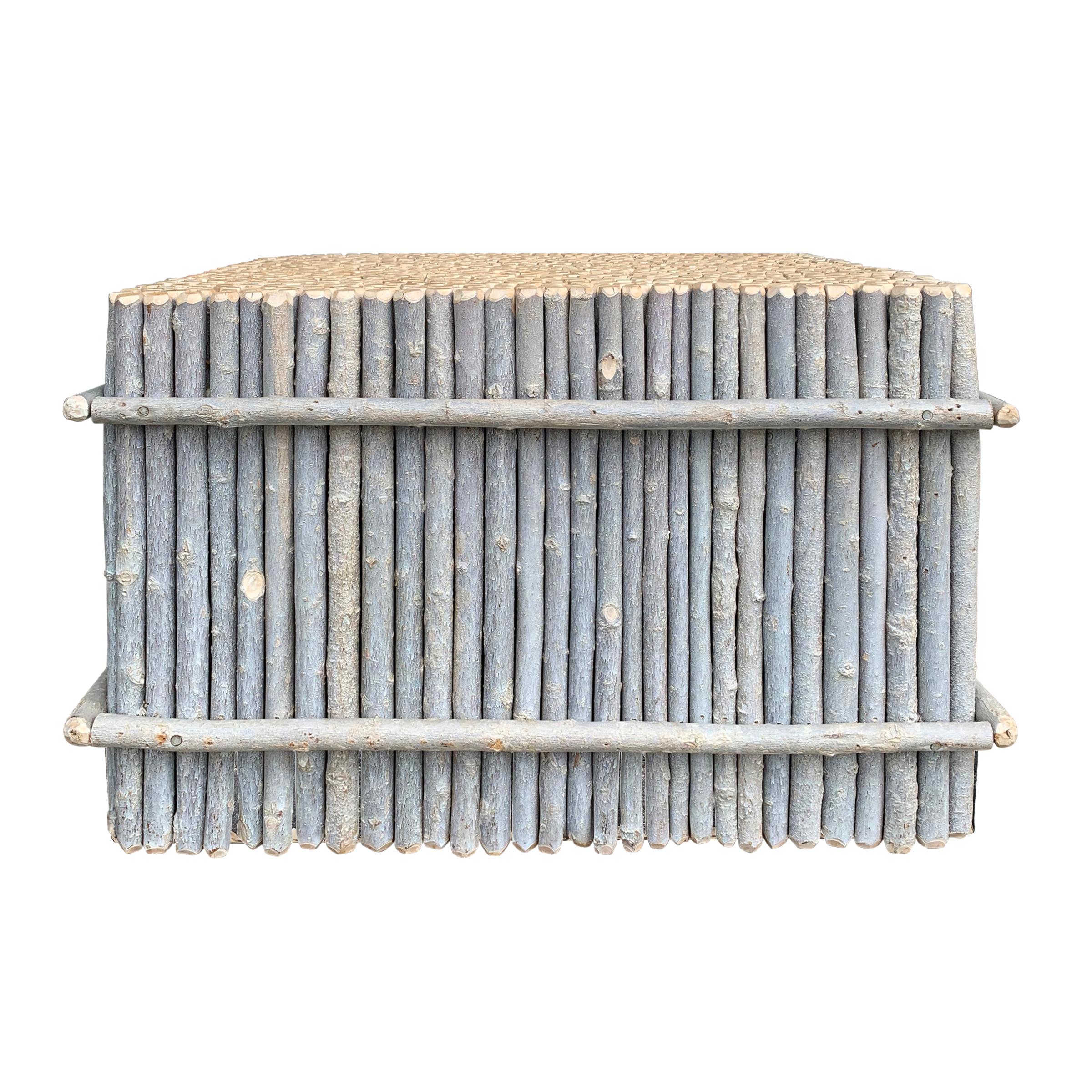 Pair of Adirondack-Style Twig Tables at 1stDibs