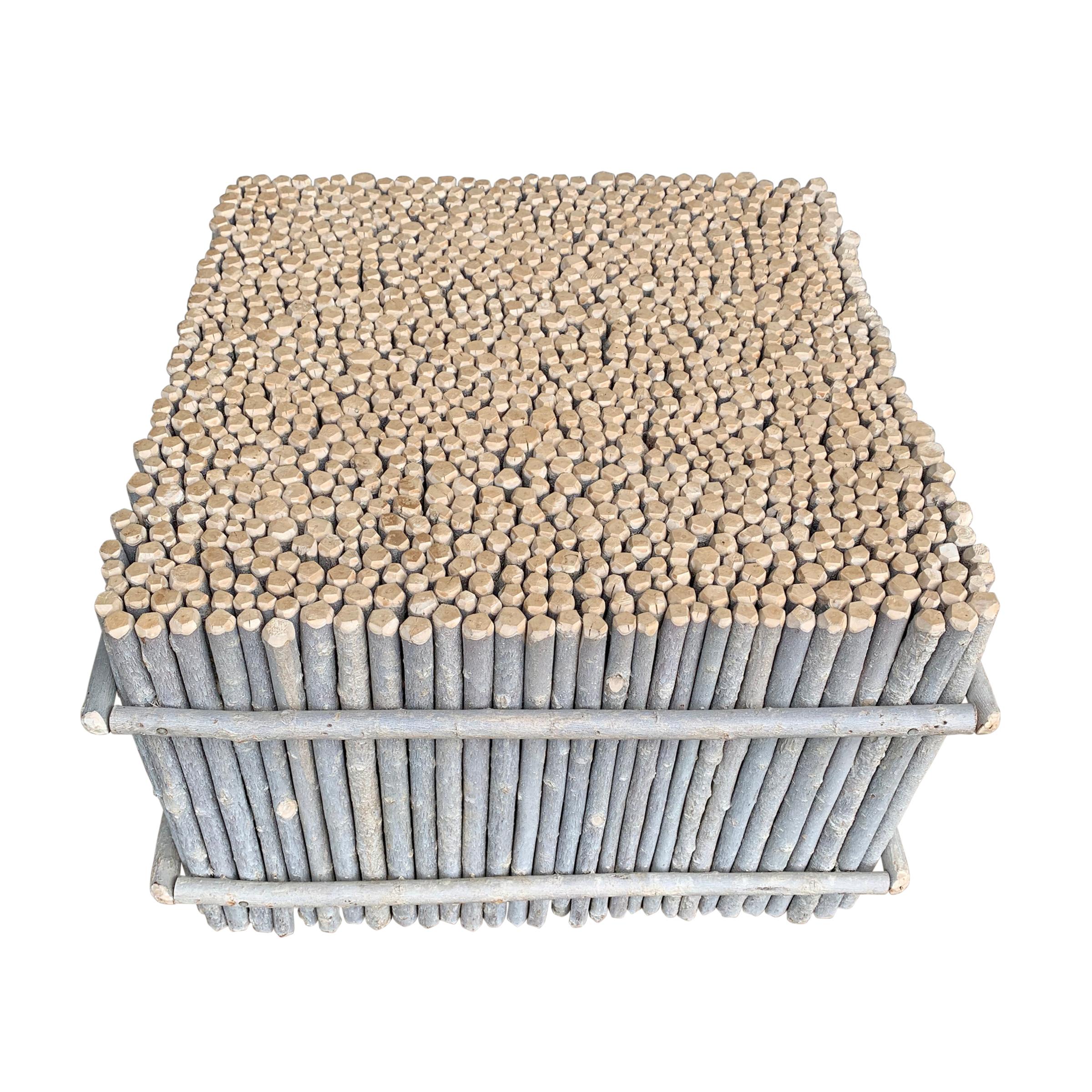 Pair of Adirondack-Style Twig Tables at 1stDibs