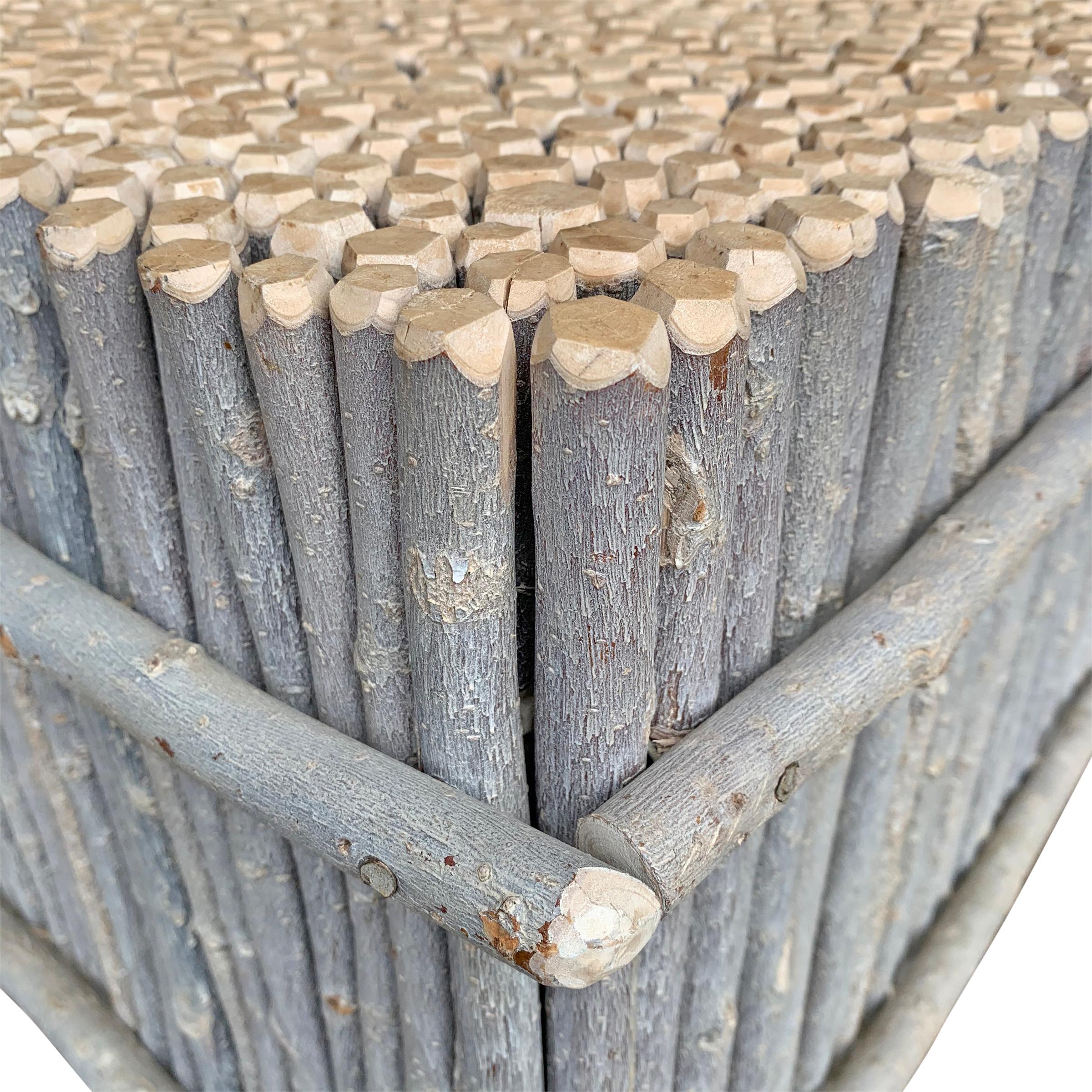 Pair of Adirondack-Style Twig Tables at 1stDibs