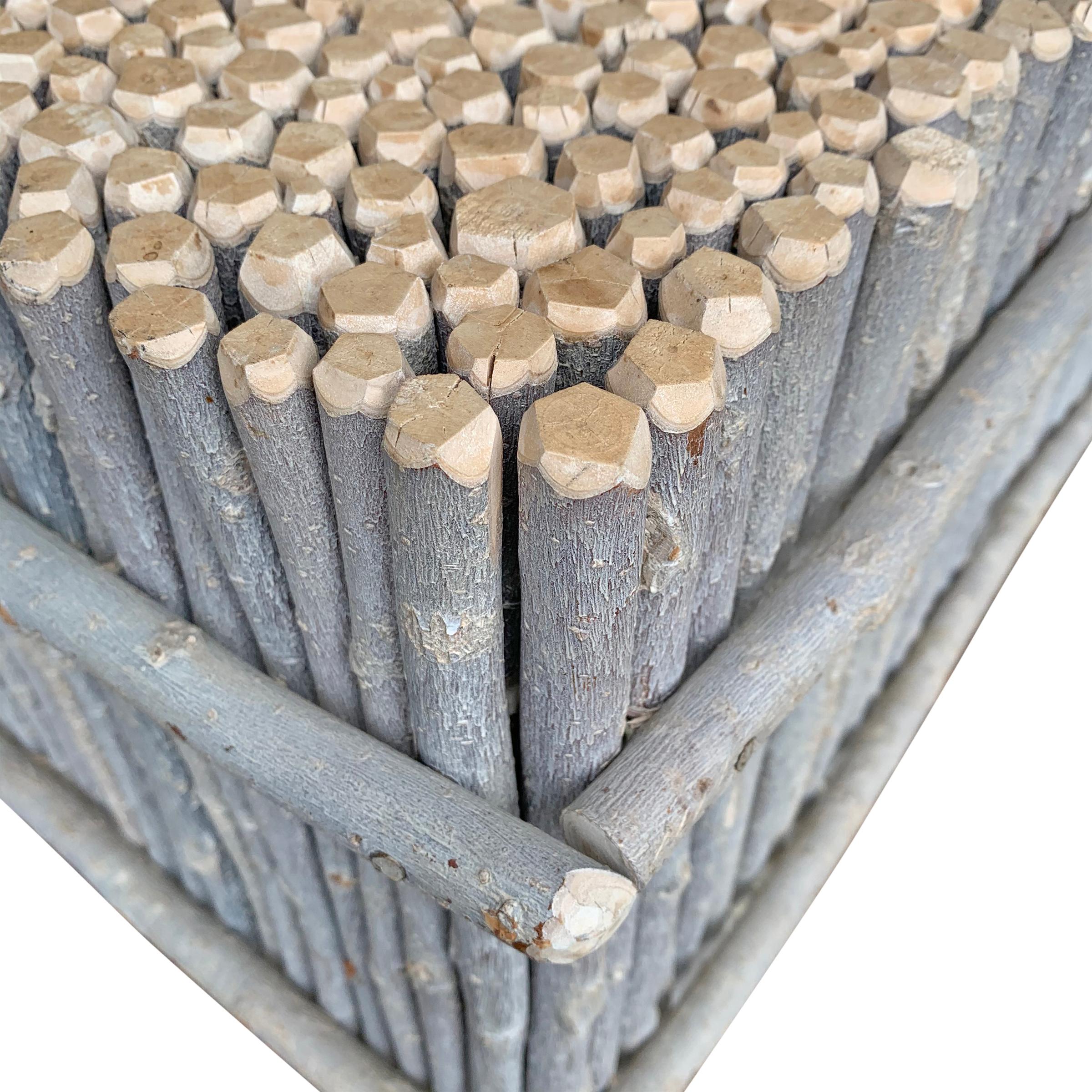 Pair of Adirondack-Style Twig Tables at 1stDibs