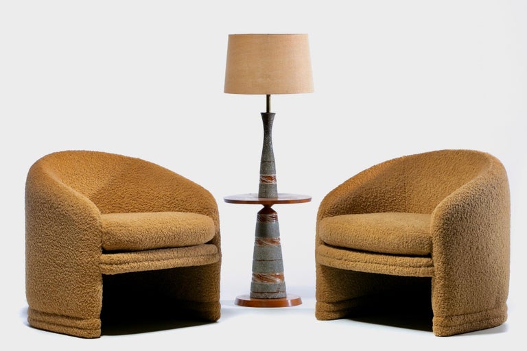 Pair of Adrian Pearsall for Comfort Designs Post Modern Club Chairs, C ...
