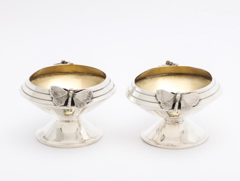 Pair of Aesthetic Movement Sterling Silver Salt Cellars by Gorham For ...