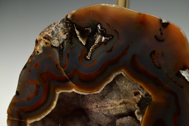 Pair of Agate Lamps by Phoenix For Sale at 1stDibs