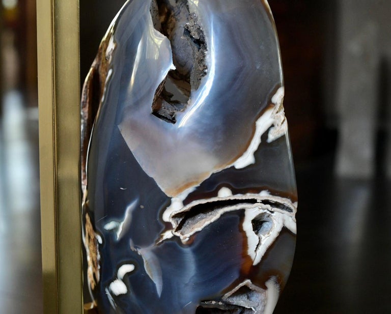 Pair of Agate Lamps by Phoenix For Sale at 1stDibs