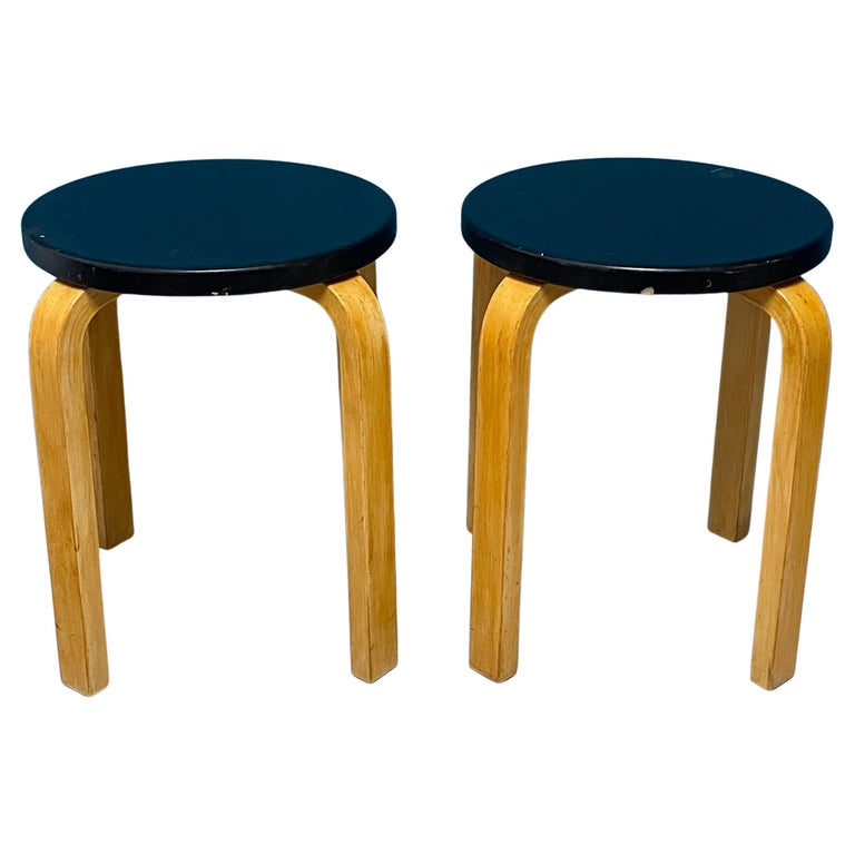 Pair of Alvar Aalto E60 Stool's, Artek Finland, Vintage Condition For ...