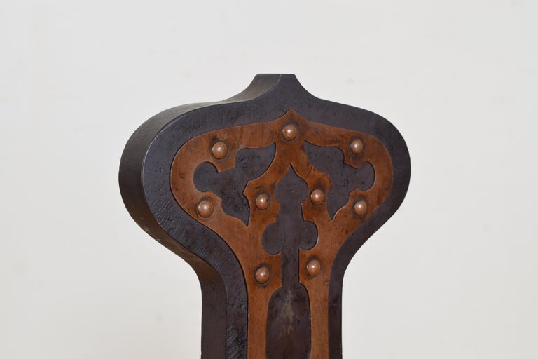 Pair of American Arts and Crafts Cast Iron and Copper Andirons, circa ...