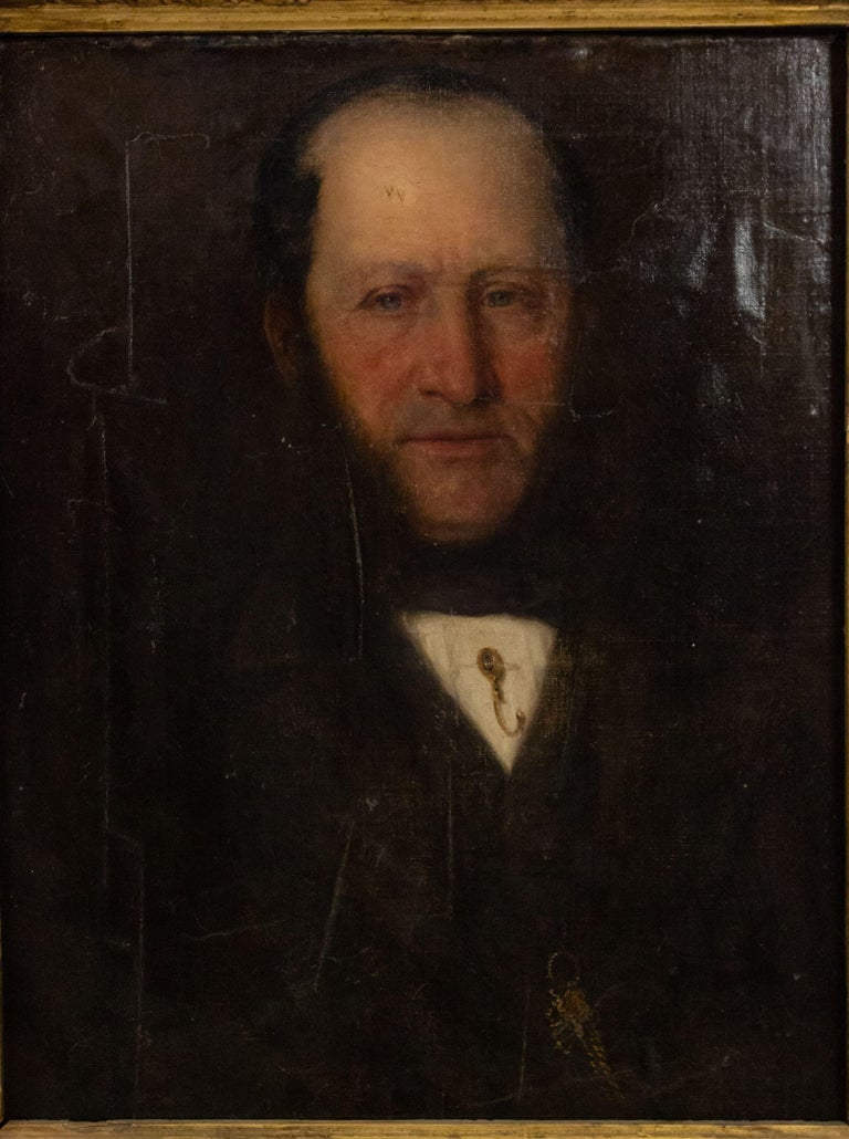 Pair of American Federal Male and Female Oil Painting Portraits For ...