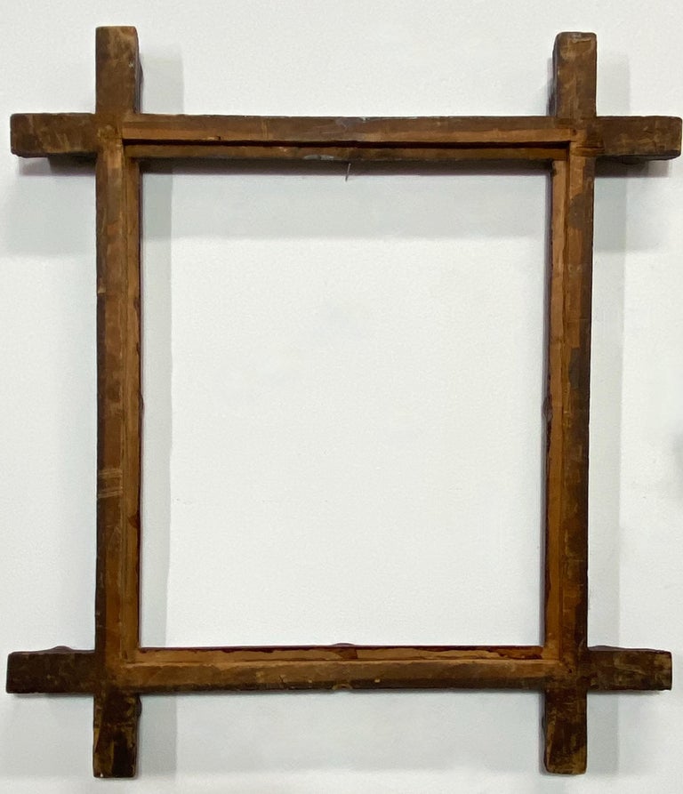 Pair of American Folk Art Carved Wood Picture Frames, circa 1900 For ...
