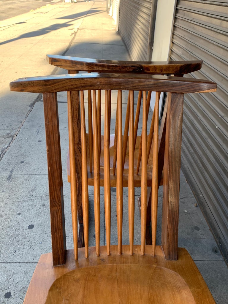Pair of American Studio Conoid Chairs at 1stDibs
