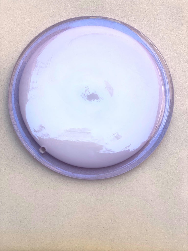 Pair of Amethyst Disc Murano Glass Sconces or Wall Light, 1970s For ...