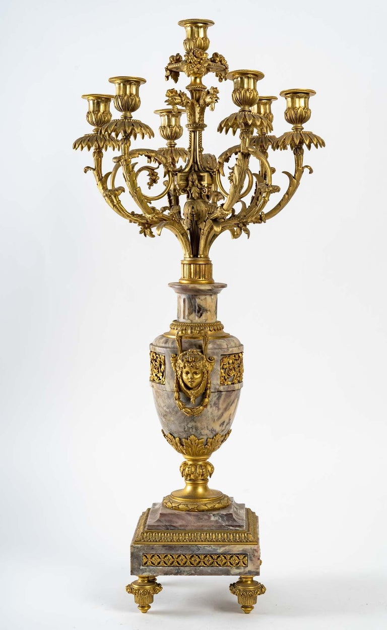 Pair of Сandelabras Attributed to Alfred Beurdeley For Sale at 1stDibs