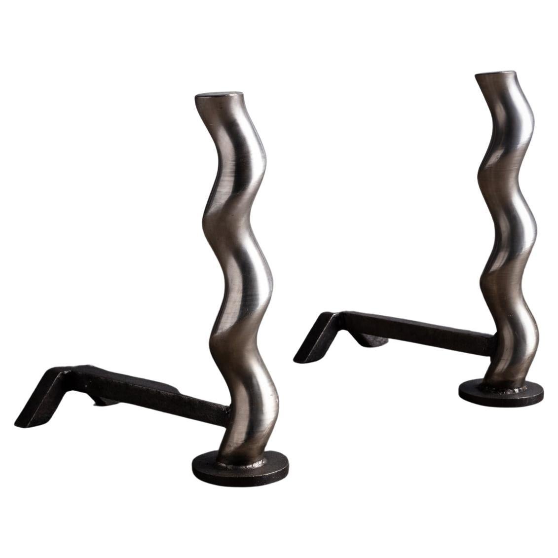 Pair of Ship and Anchor Andirons at 1stDibs