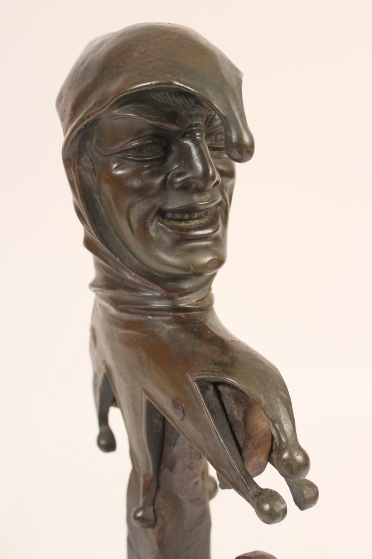 Pair of Andirons with Bronze Jester Faces at 1stDibs | jester concourse