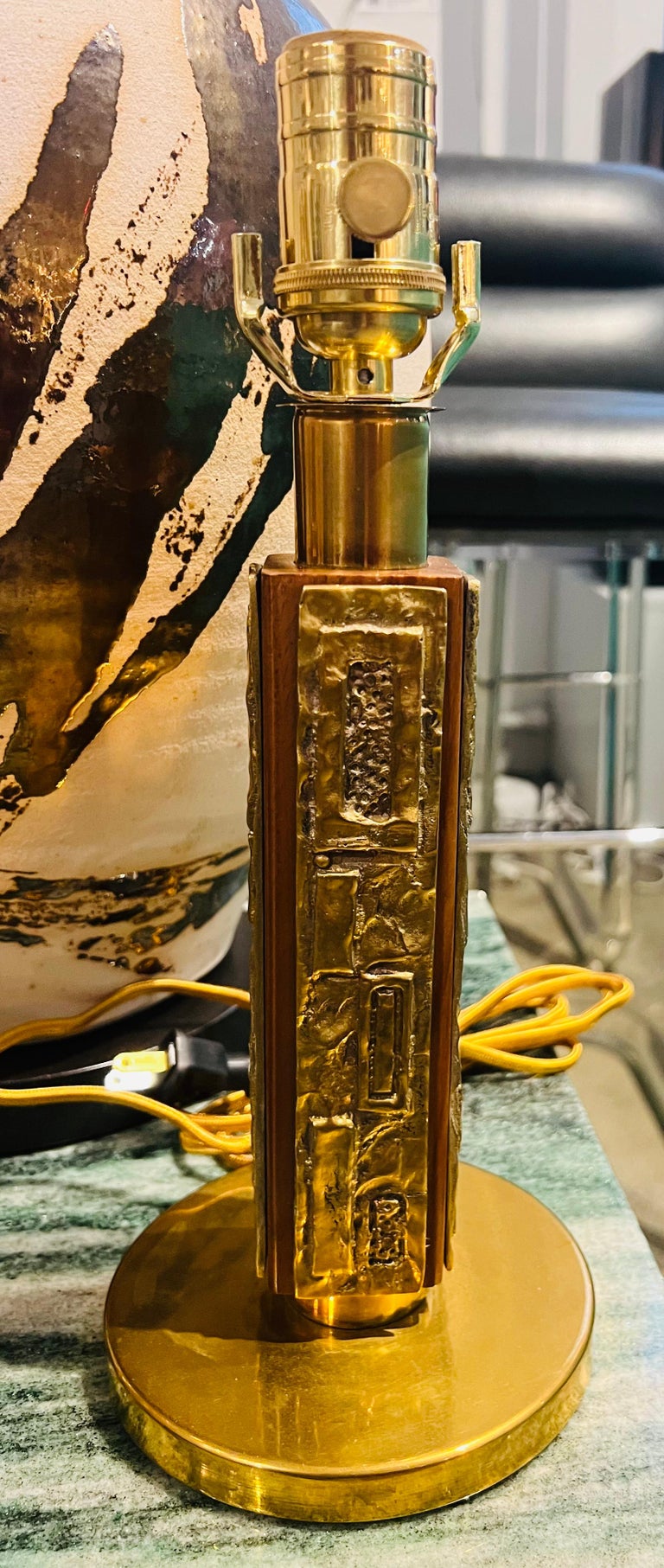 Pair of Angelo Brotto Esperia Bronze 1970 Italian Mid Century Table ...