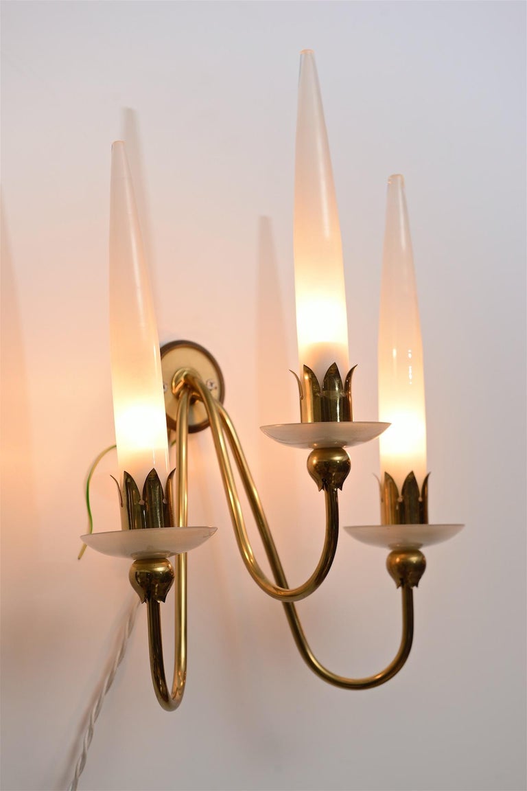 Pair of Angelo Lelli Wall Lights at 1stDibs