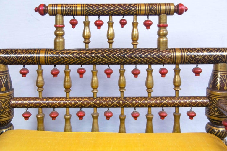 Pair of Anglo-Indian Style Decorative Armchairs at 1stDibs