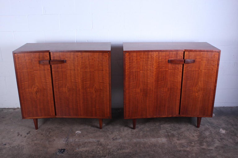 Pair of Angular Cabinets by Bertha Schaefer for Singer and Sons at ...