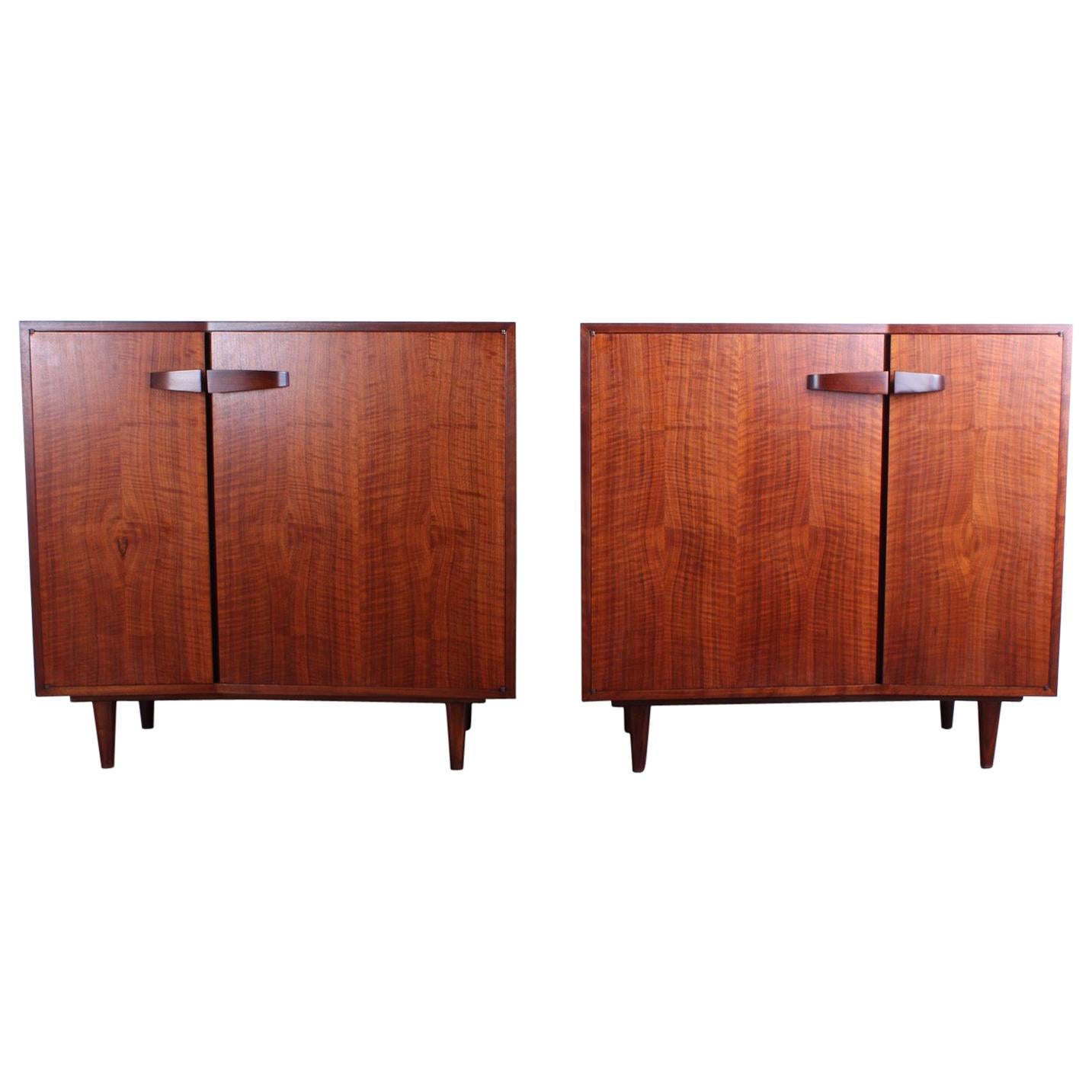 Pair of Angular Cabinets by Bertha Schaefer for Singer and Sons at ...