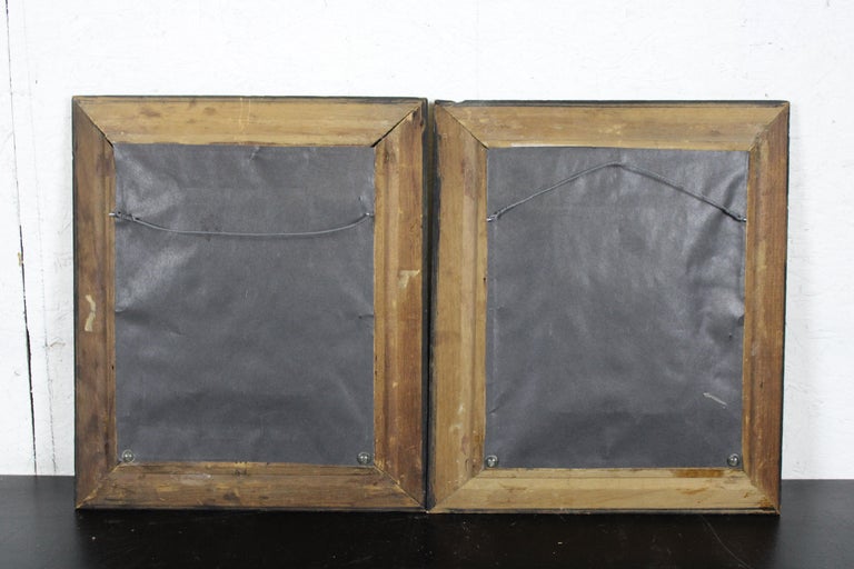 Pair of Antique 19th C. Chinese Rice Paper Pith Watercolor Paintings ...
