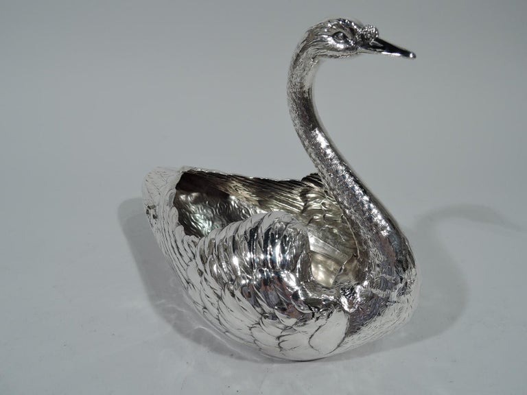 Pair of Antique American Sterling Silver Swans by Gorham For Sale at ...