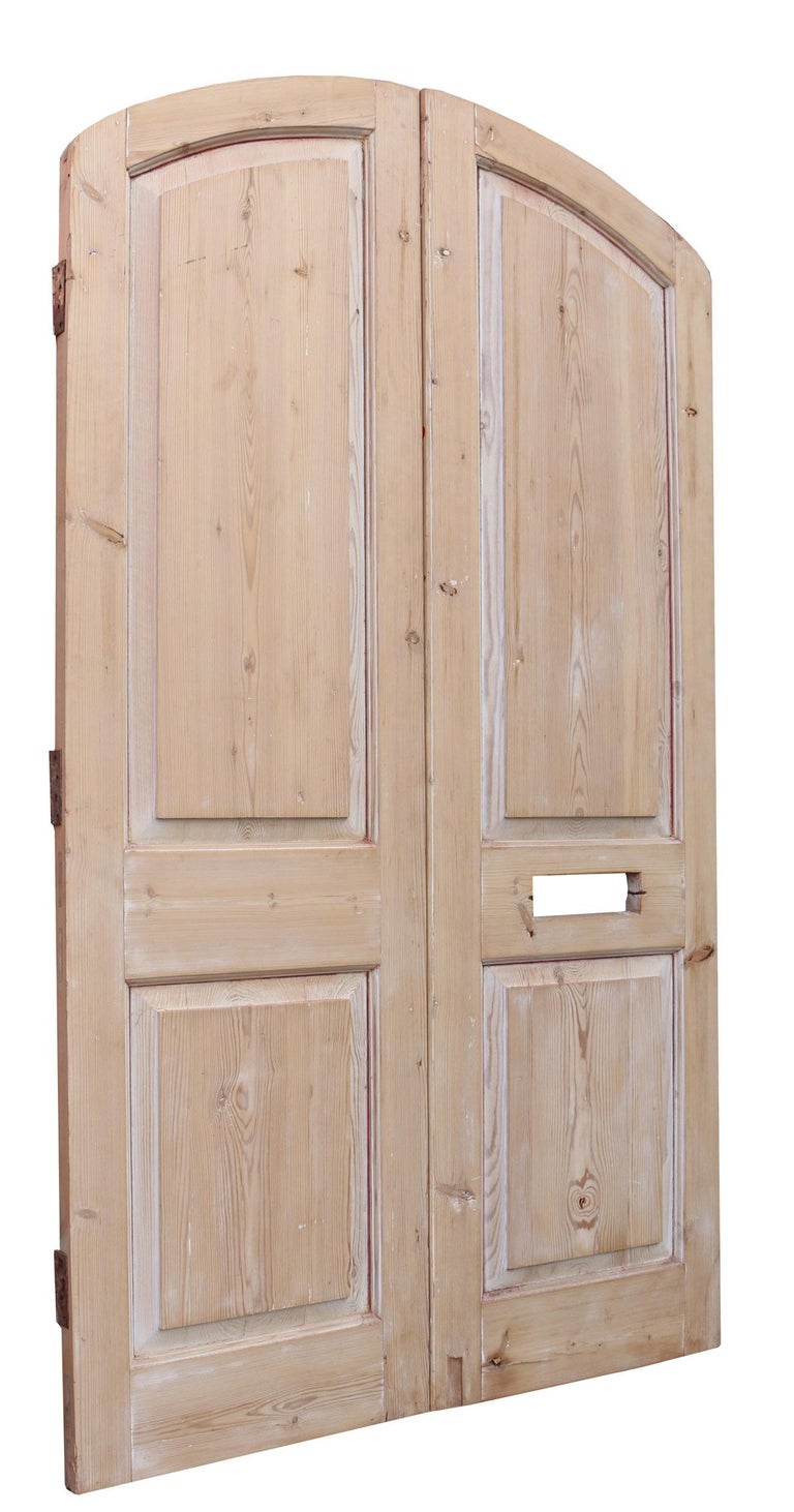 Pair of Antique Arched Pine Exterior Doors at 1stDibs | antique pine ...