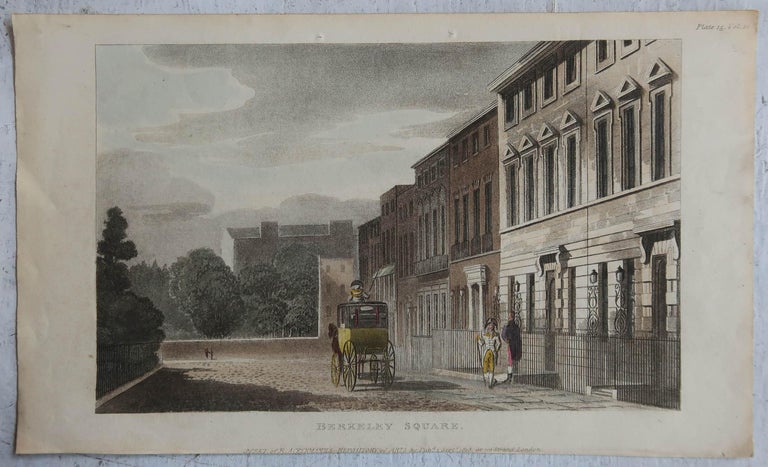 Pair of Antique Architectural Prints of London After Pugin, Dated 1813 ...