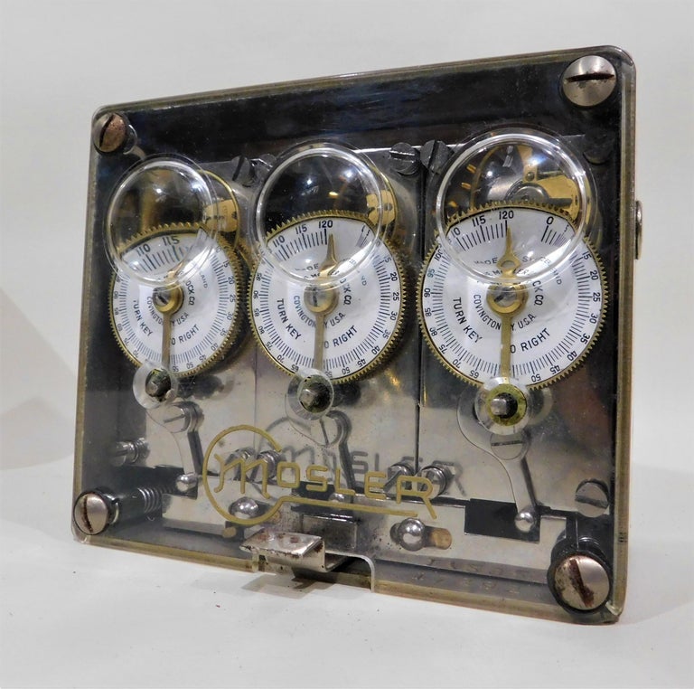 Pair of Antique Bank Vault Safe Timers Locks Tumblers at 1stdibs
