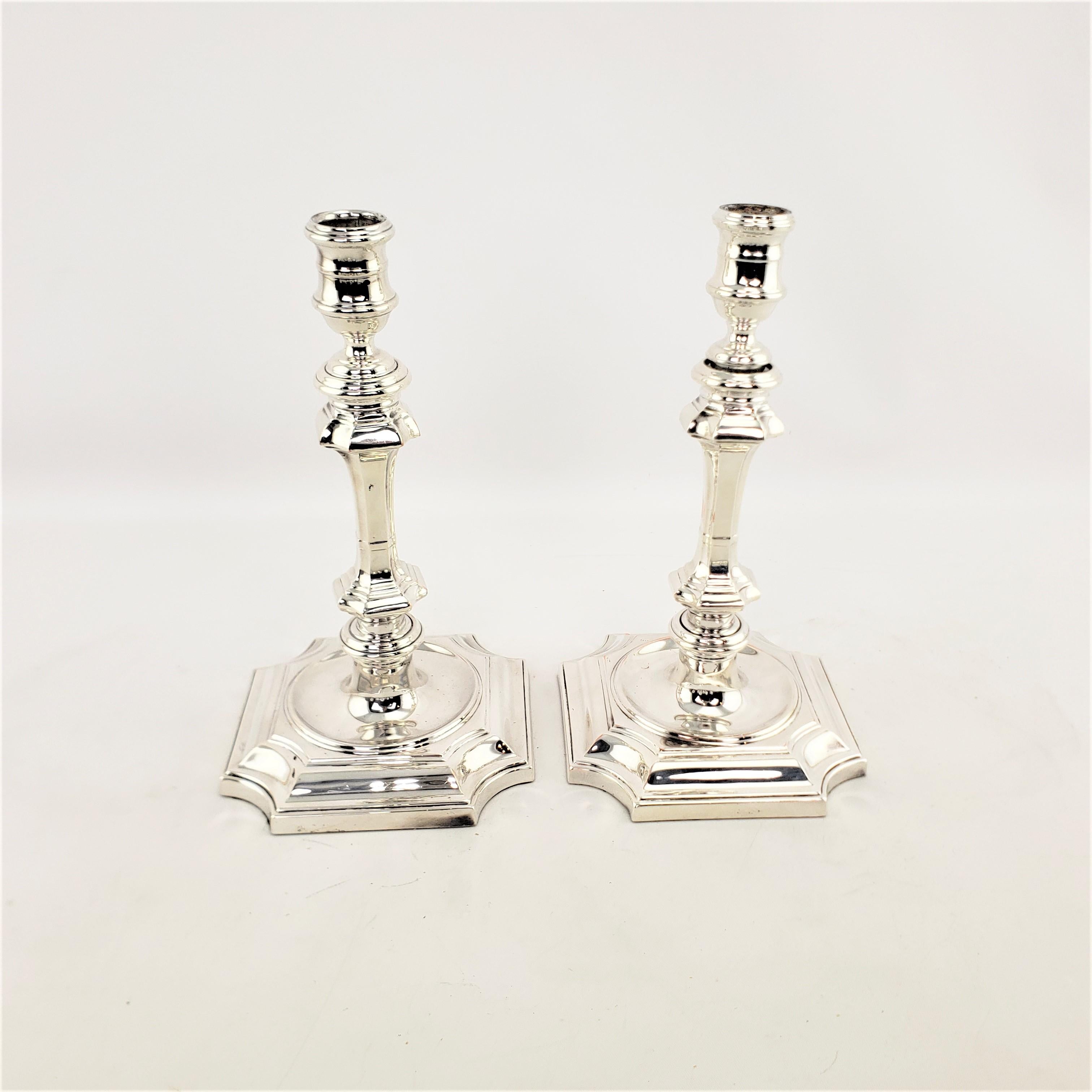 Pair of Antique Barker-Ellis Silver Plated Convertible Candelabras ...