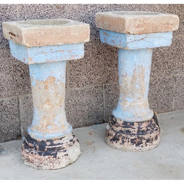 Pair of Antique Bird Baths, GE-0042 For Sale at 1stDibs