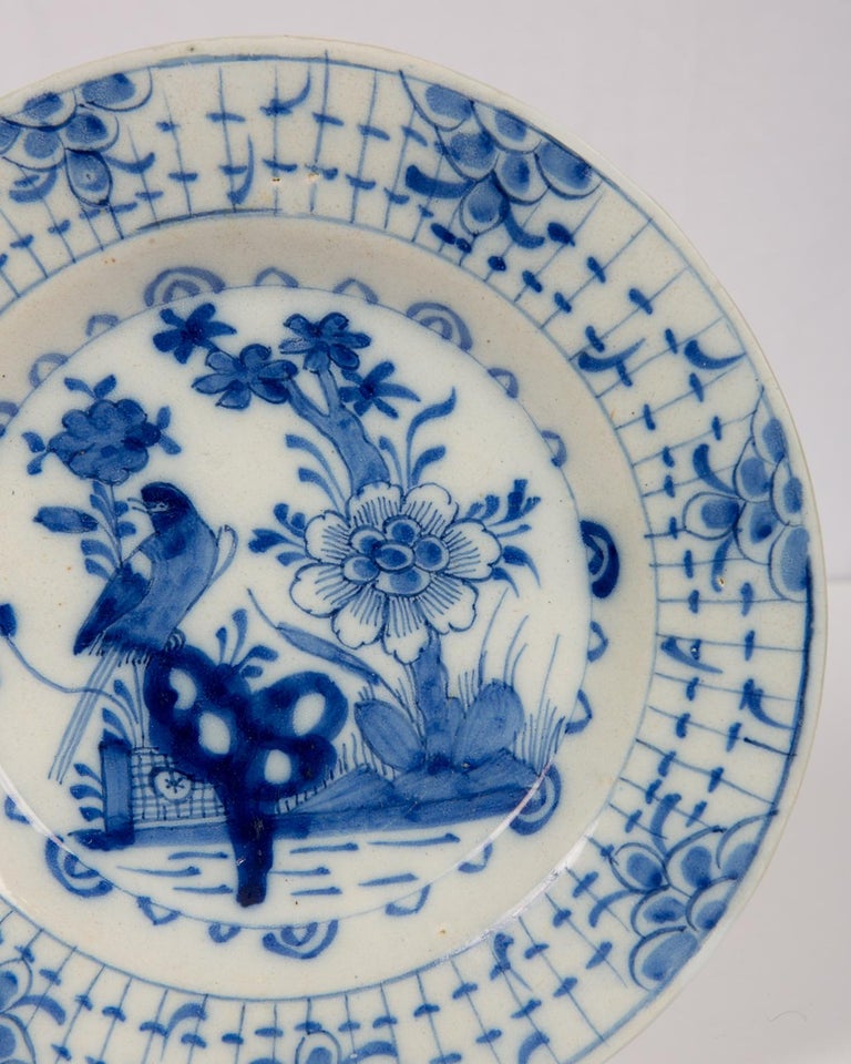 Pair of Antique Blue and White Dutch Delft Dishes Early 19th century ...