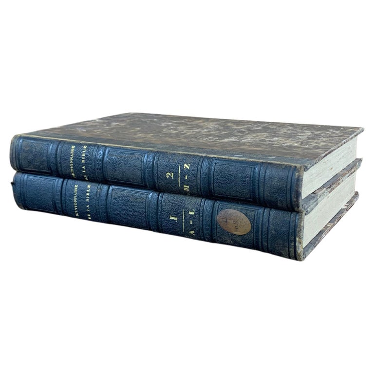 Pair of Antique Books Dating from the 19th Century France For Sale at ...