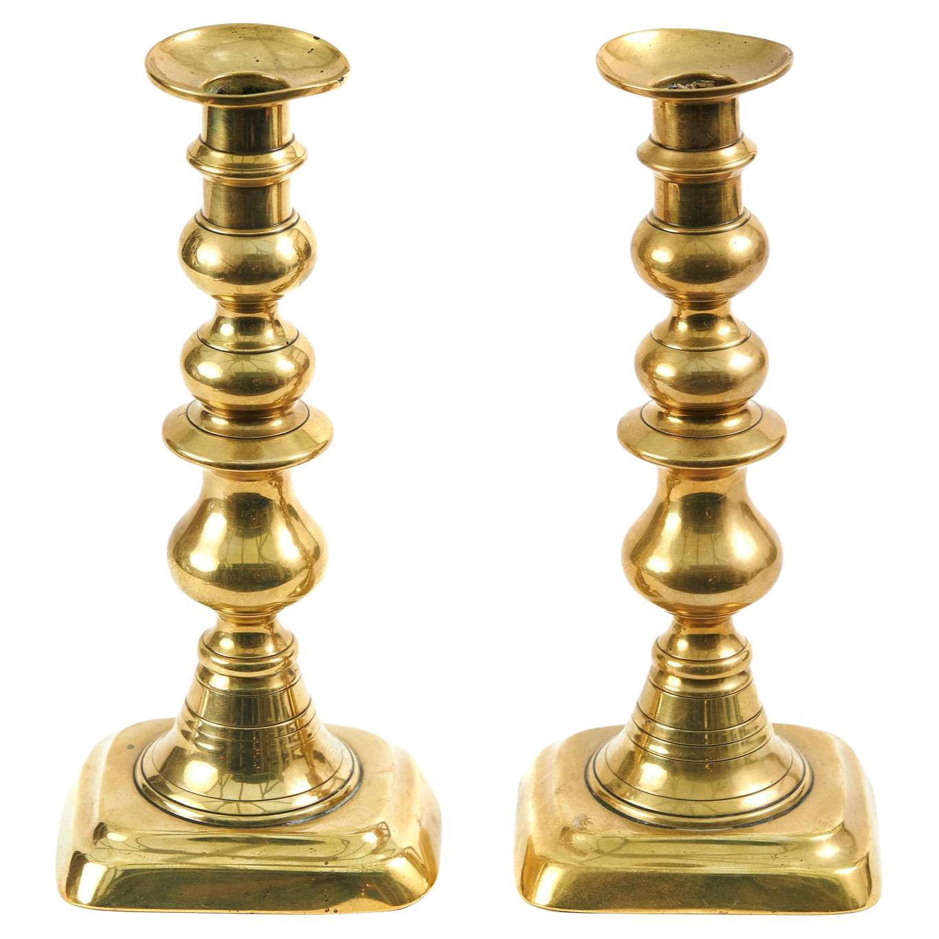 A Pair of Antique Doulton Candlesticks For Sale at 1stDibs