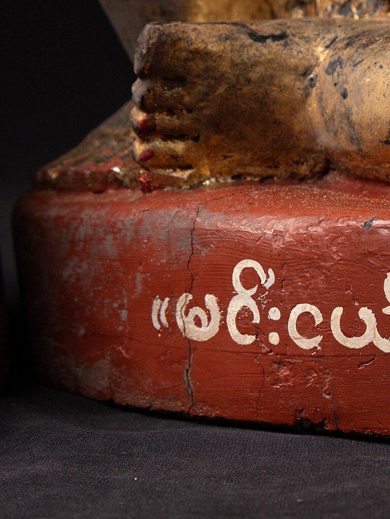 Pair of Antique Burmese Nat Statues from Burma For Sale at 1stDibs