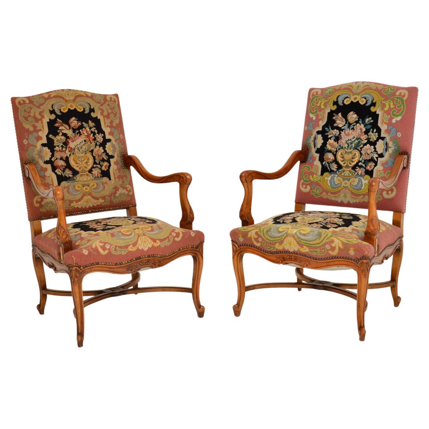 Superb Pair of Early 20th Century Charles II or Carolean Style Walnut ...