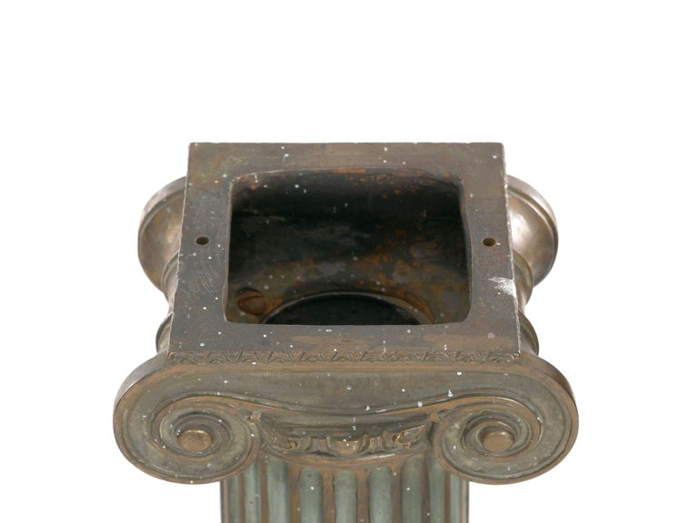 Pair of Antique Cast Bronze Columns Pillars, Early 20th Century at ...