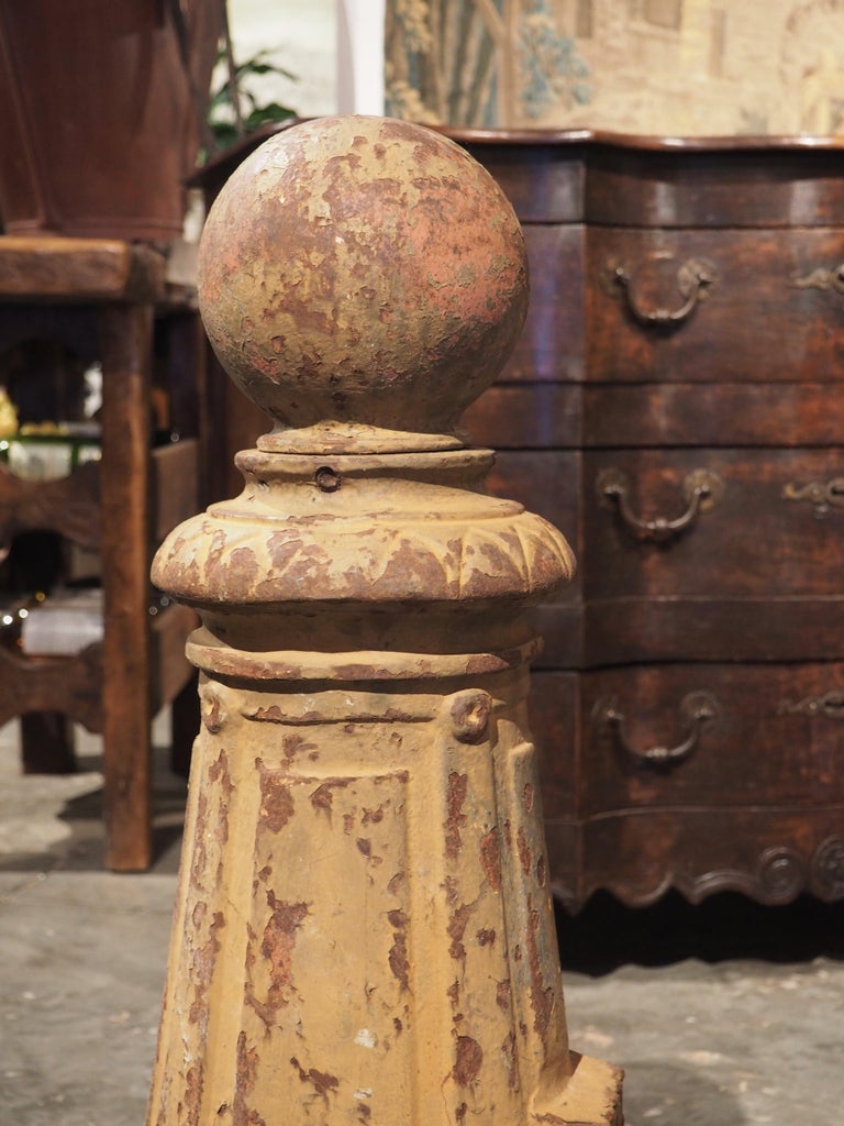 Pair of Antique Cast Iron Bollards from La Ciotat, France, Circa 1900 ...